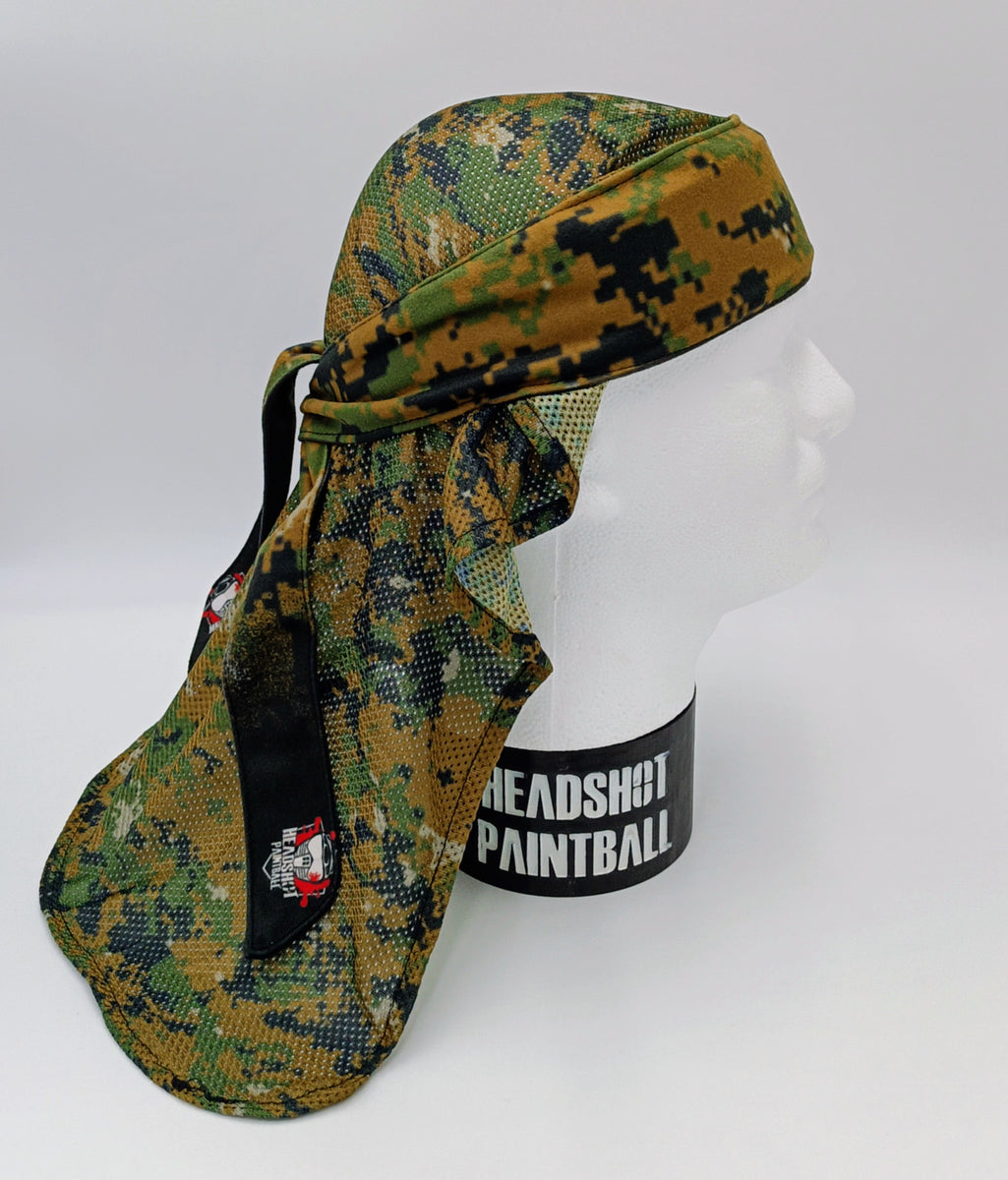 Headshot Headwrap - USMC Camo – Headshot Paintball